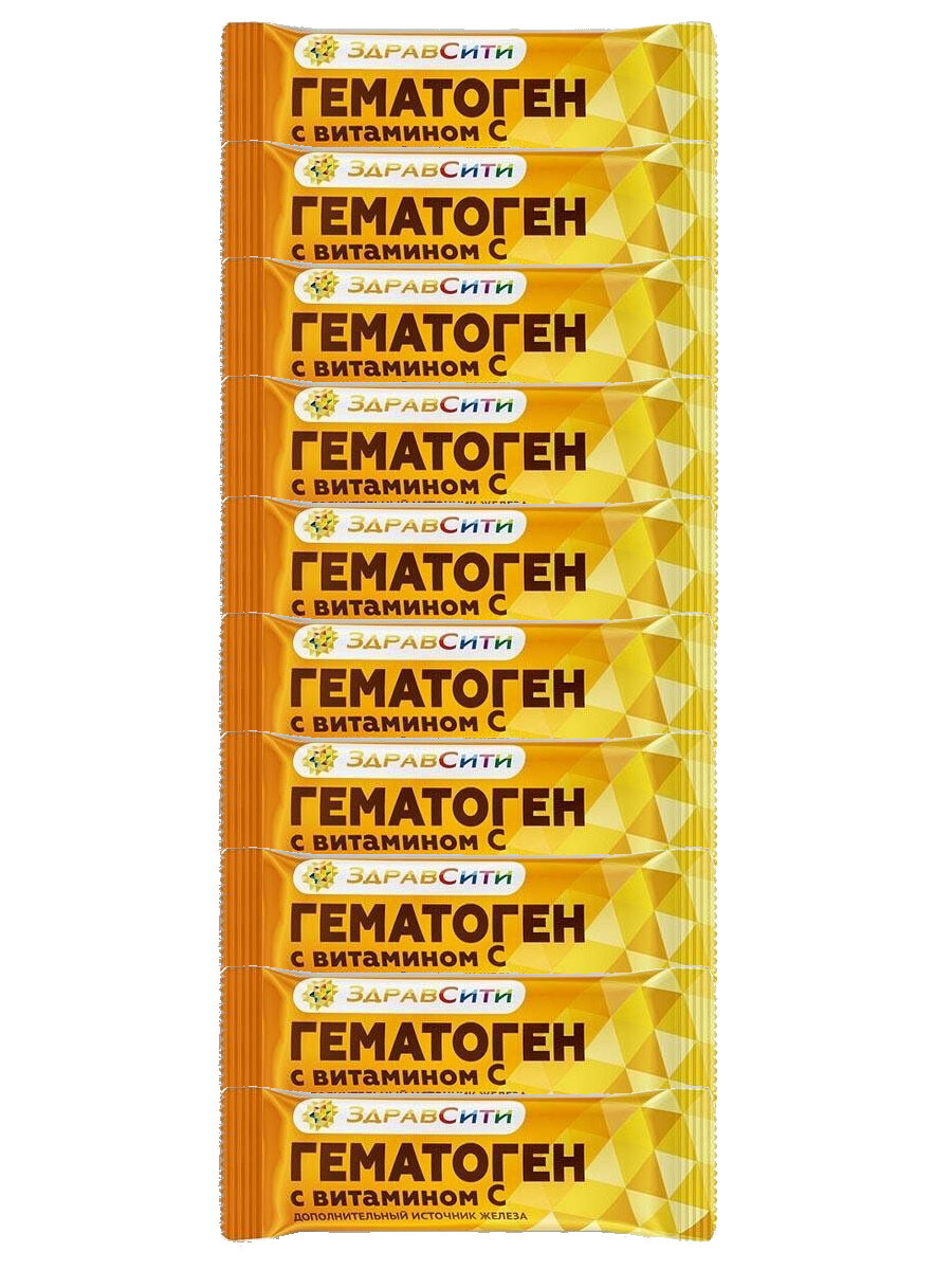 Гематоген ЗдравСити с витамином С 40 гр. х 10 шт.