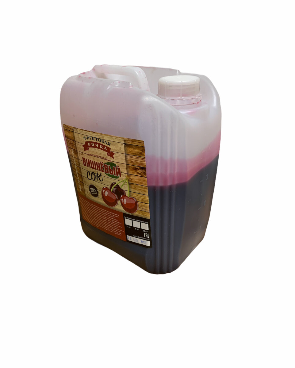 Концентрированный сок Вишневый, канистра 5 кг