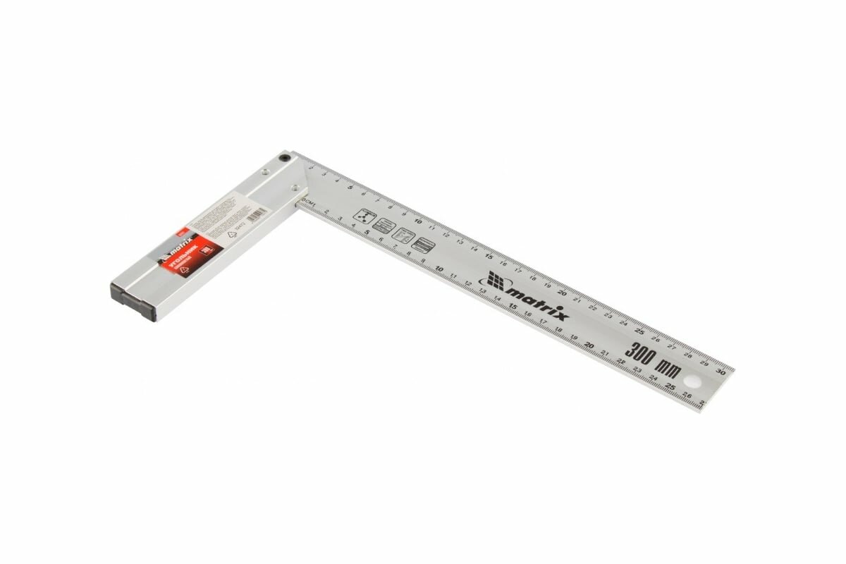 Угольник MATRIX 300 мм алюминиевый литой 32472 - точный измерительный инструмент