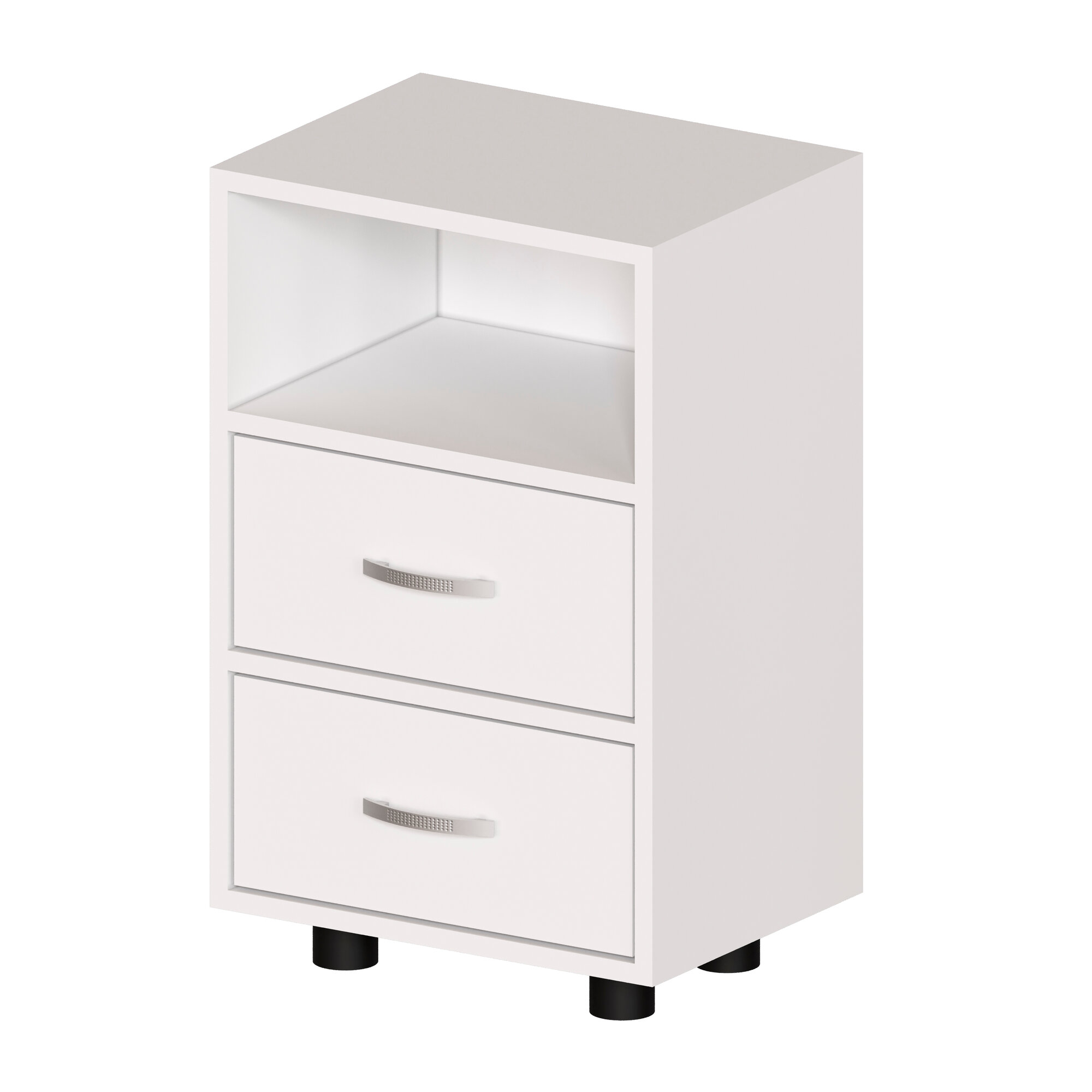 Комод СитиМебель-4 Ширина 40 см, Глубина 30 см, Высота 64 см, цвет: Белый