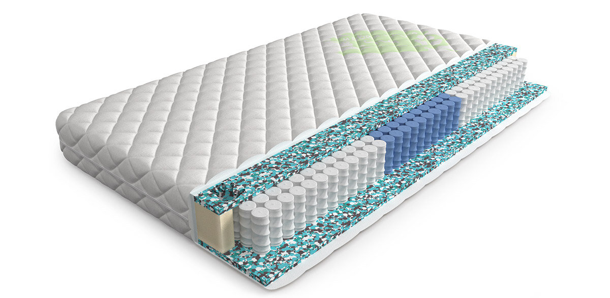 Матрас Mr.Mattress Ocean 90х190, высота 18 см, анатомический средней жесткости Независимые пружины