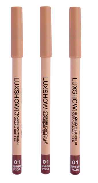 Карандаш для губ Витэкс Luxshow, тон 01 Зимняя роза, 3 шт