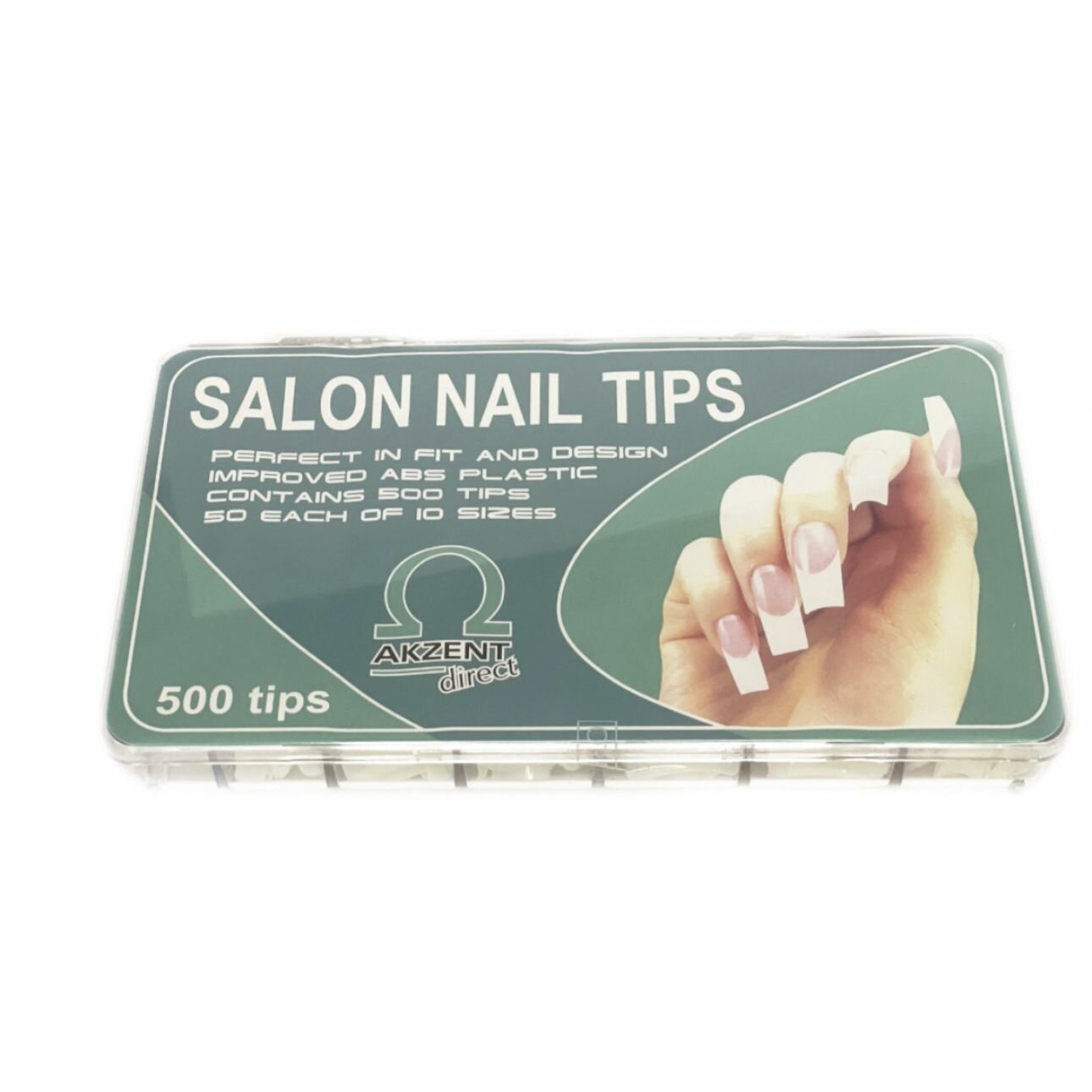 Akzent Direct Типсы для наращивания ногтей Salon Nail , 500 шт