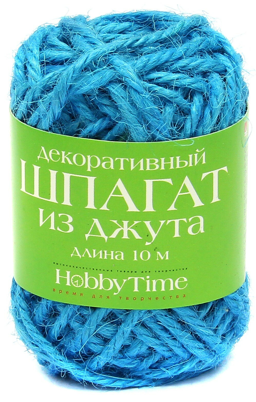 Шпагат джутовый декоративный, длина 10 м, цветной, 6 цветов, (2-509/02)