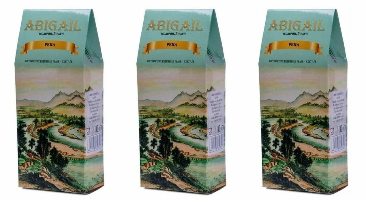 ABIGAIL Чай Молочный Улун, Река, домик в картоне, 85 г, 3 уп