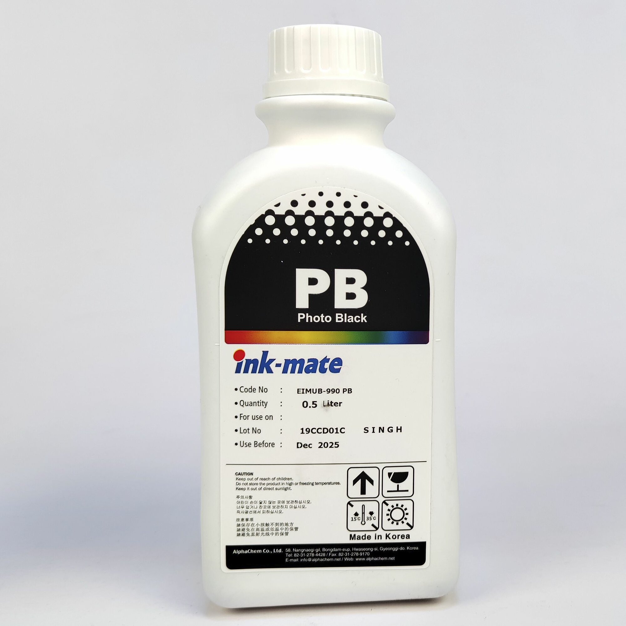 Чернила Фото Черные Ink-Mate для EPSON SureColor SC-T3000, T5000, T7000, T3200, T5200, T7200 и Epson Stylus Pro 7700, 9700, EIM-990PB пигментные Photo Black 500мл