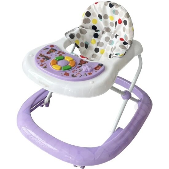 Ходунки Indigo W616N BUBBLE 6 колес фиолетовый