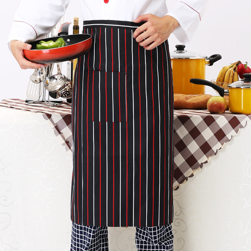 Фартук Uniform Clothing, минимализм, в полоску, полукруглый, современный стиль