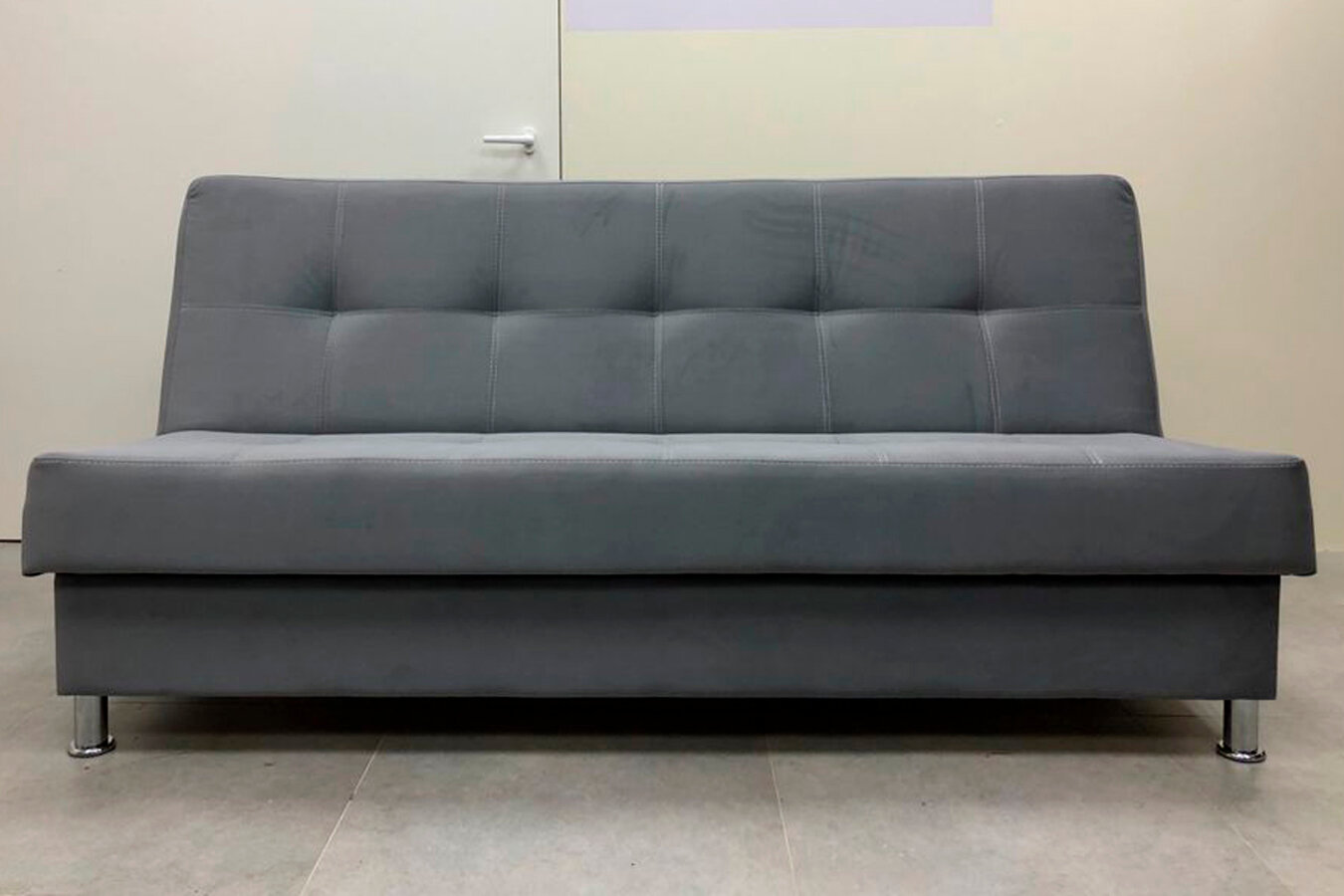 Прямой диван Марсель Луиджи флок sherlock 19, книжка, 188х86х93 см, с ящиком для белья