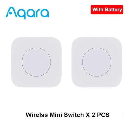 Aqara Беспроводной Мини-Переключатель Zigbee 2pcs switch