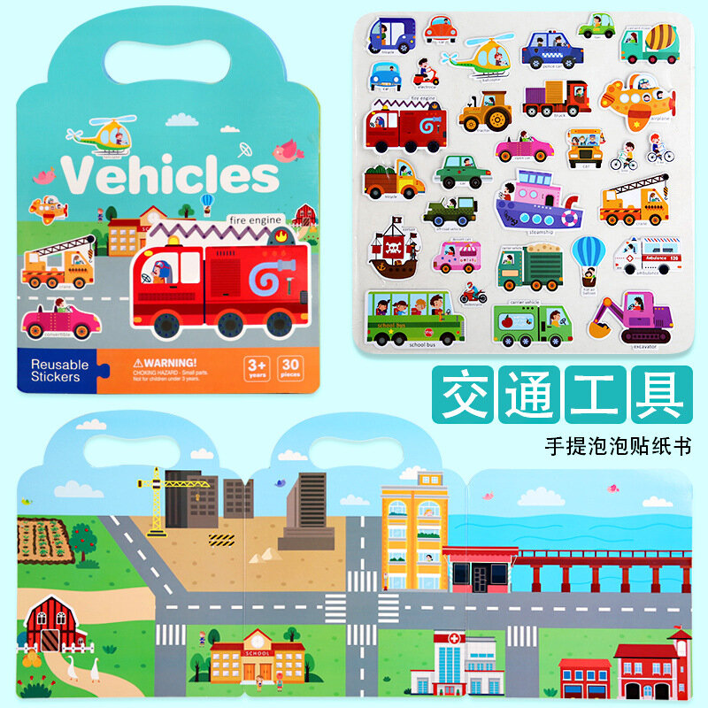 Книга-игрушка "Пузырьковые наклейки", для детей 2-3 лет