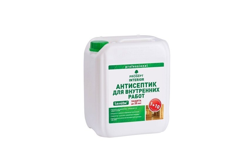 Антисептик Prosept Interior для внутренних работ по дереву