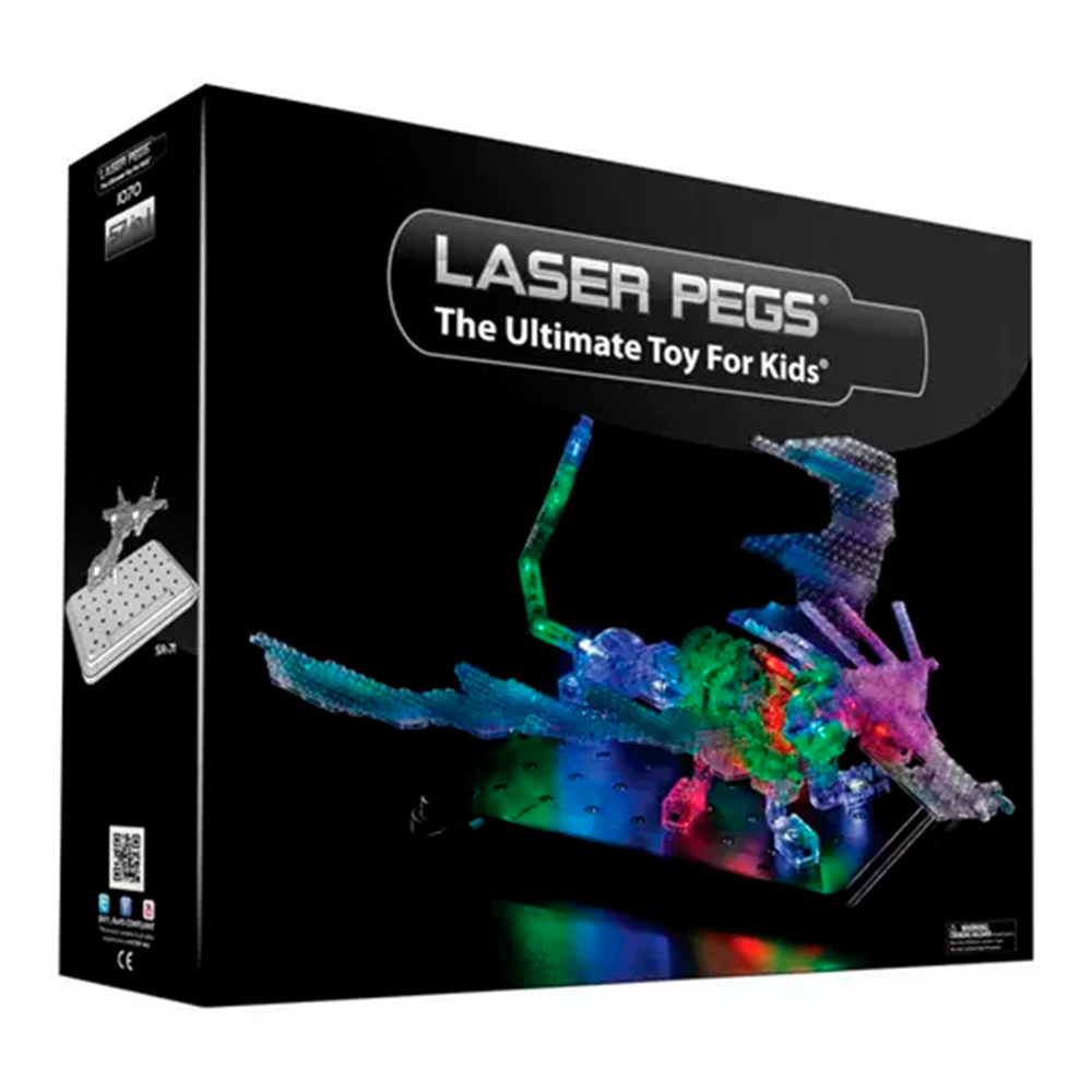 Детский пластиковый конструктор "Дракон" от Laser Pegs