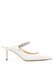 Мюли JIMMY CHOO Bing 65, размер 37.5, бежевый/белый