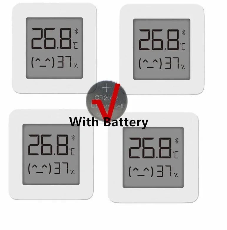 Xiaomi Mijia Bluetooth Термогигрометр LYWSD03MMC 4pcs