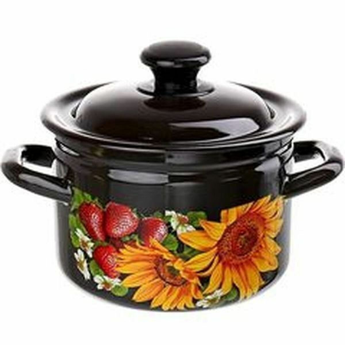 Кастрюля 2,0л с рисунком (коричн)