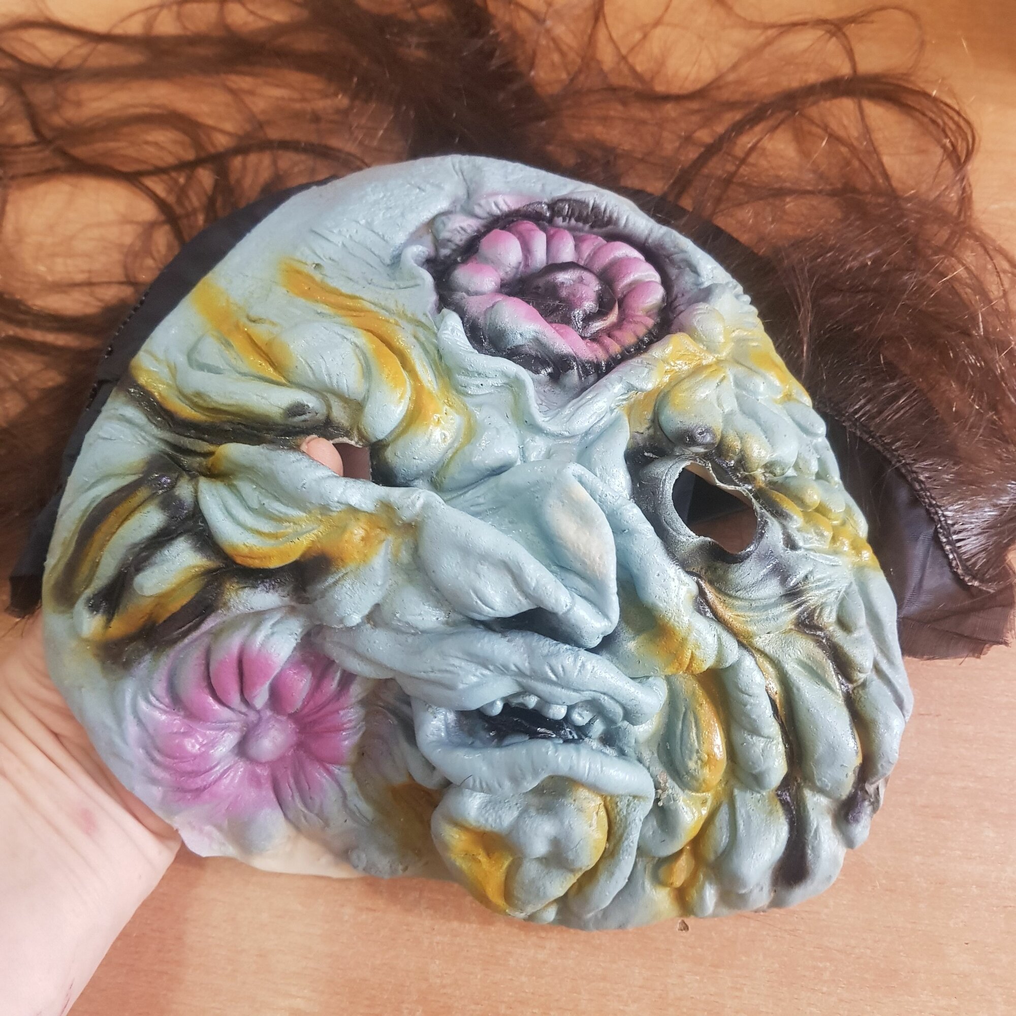 Маска карнавальная "Страшное Лицо" латекс, 23х20см 1134