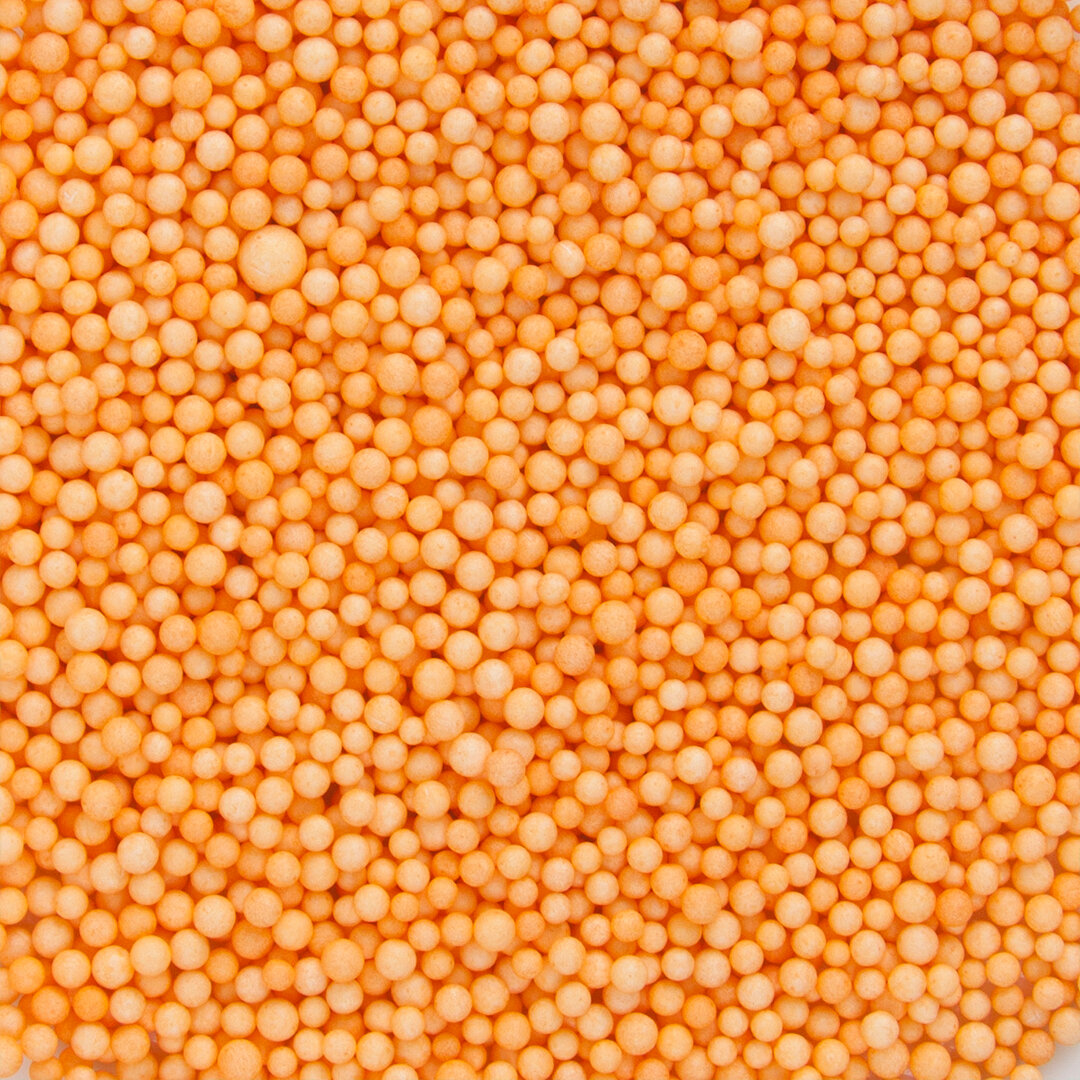 Шарики пенопласт, Оранжевый, 2-4 мм, 10 гр.
