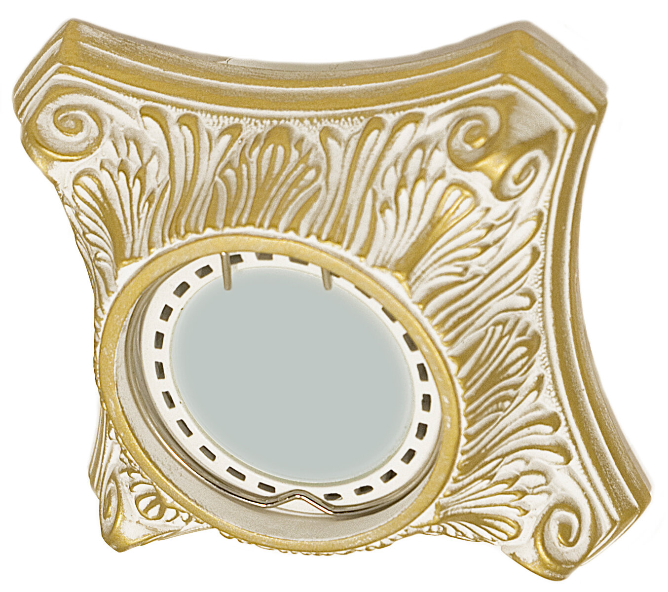 Встраиваемый гипсовый декоративный светильник RD-009 Wh/G