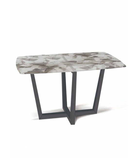 Стол KENNER X1400 венге/стекло триплекс листья