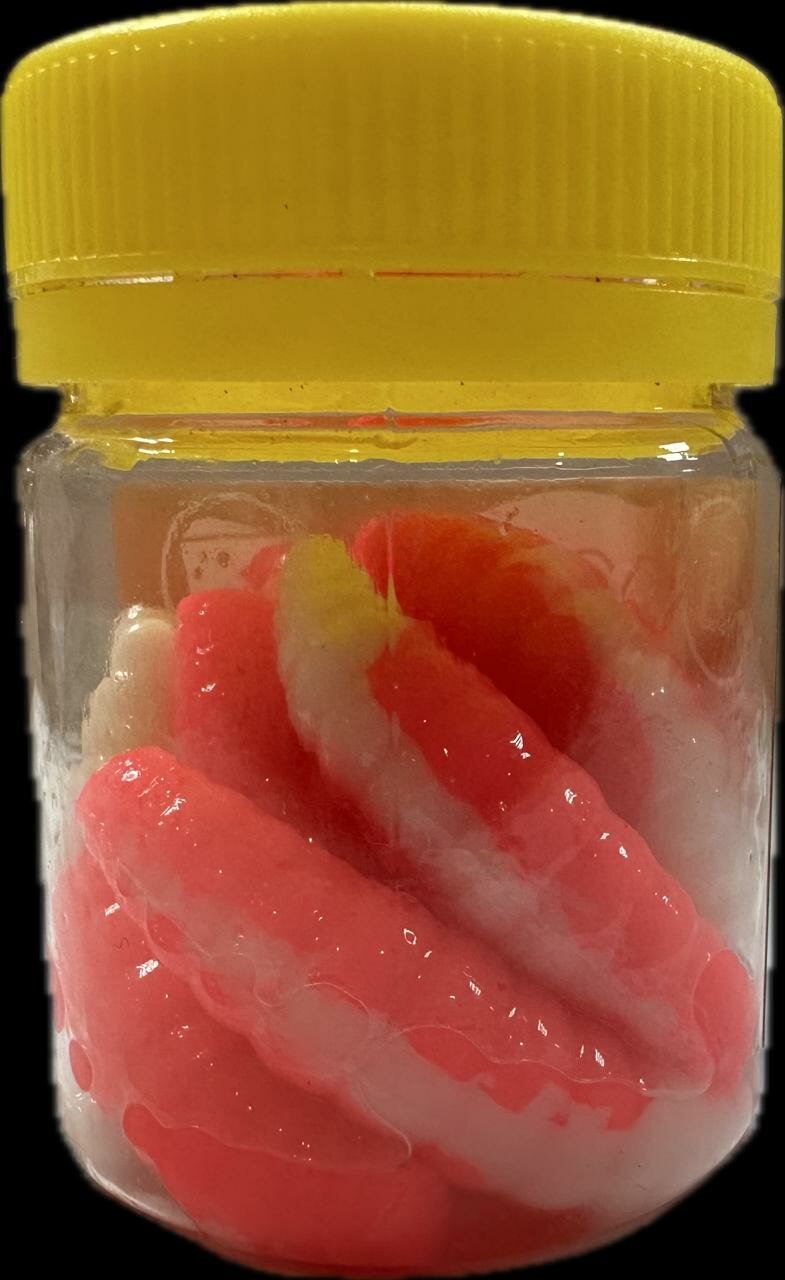 Приманка Cool Place Maggot Floating stretch 4см, цвет бело-розовый