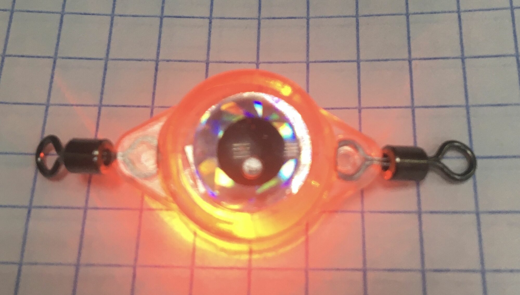 Блесна электронная мигающая.3 цвета (Триколор) 2,4 гр/монтаж в приманки