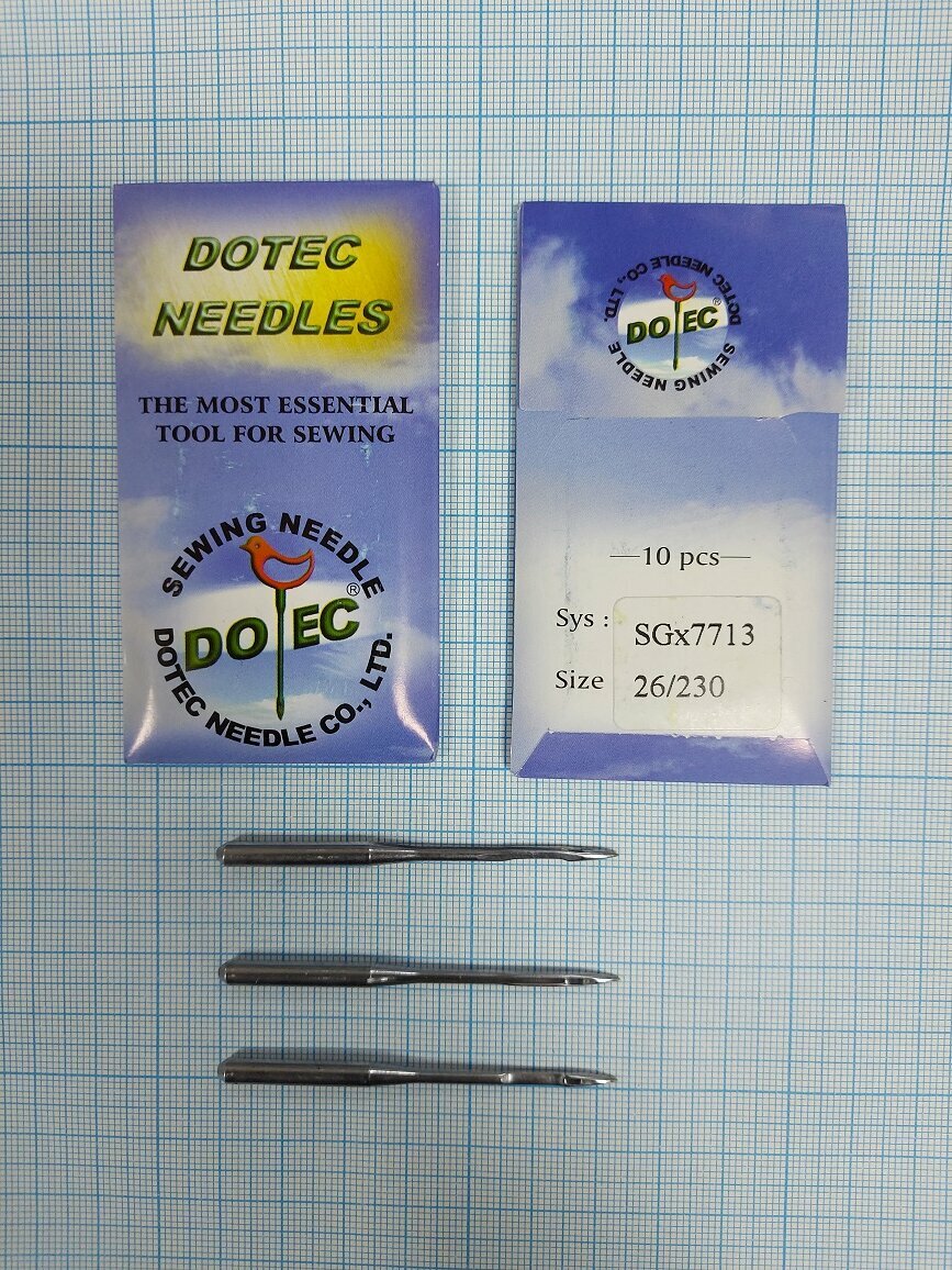 Игла для коврового оверлока SGx7713, № 230, 1 упаковка (10 шт.)