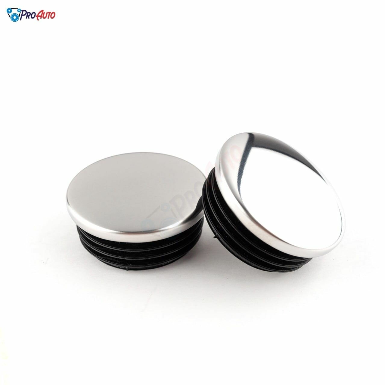 Колпачок ступицы колеса (пластик) хром ВАЗ LADA 2110-12 / комплект (2 шт.)