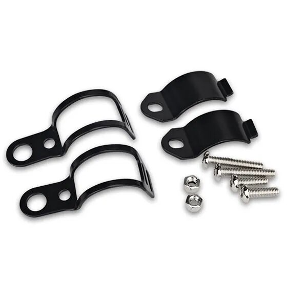 Крепление поворотников кронштейн на вилку мотоцикла 30-45 мм пара, цвет чёрный