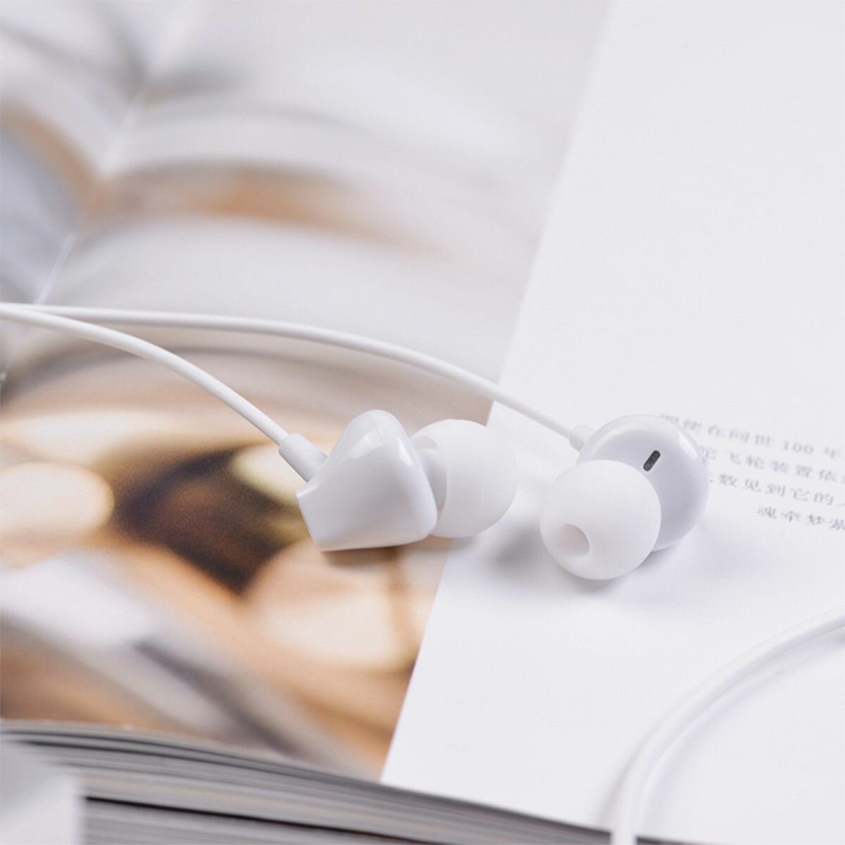 Наушники с микрофоном Hoco M60 Perfect Sound, белый — фото 1