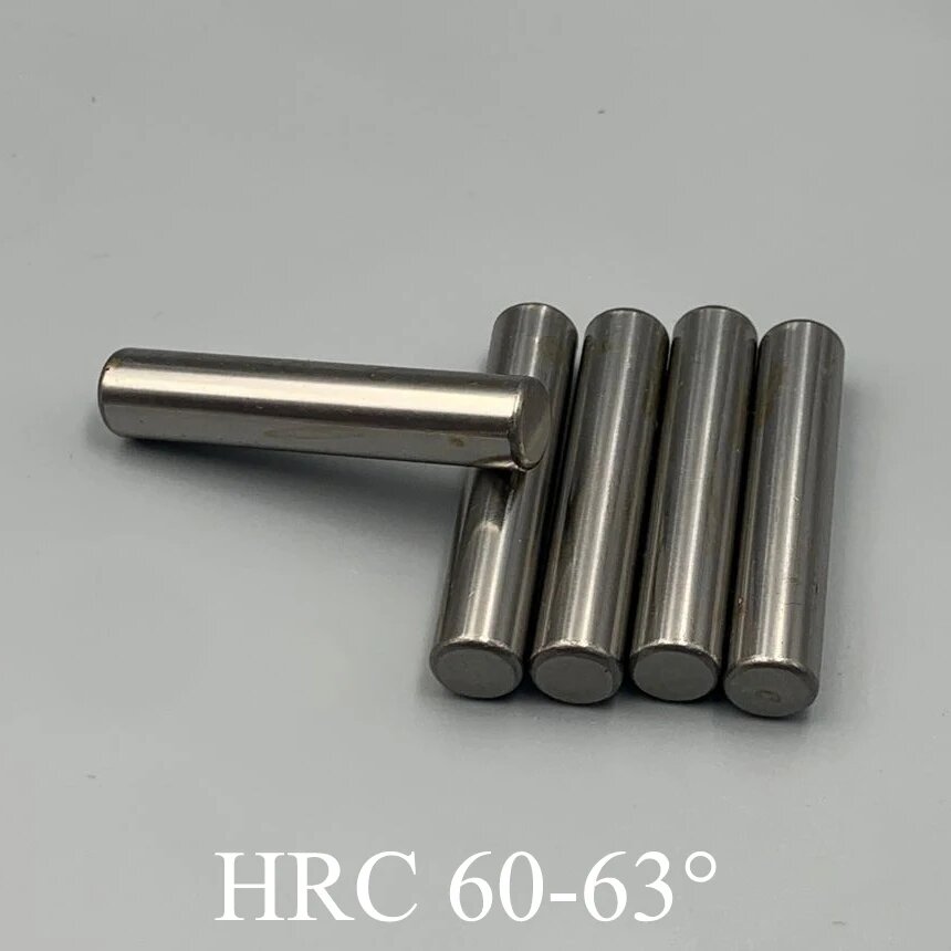 Стальные цилиндры-штифты 5x35 мм, HRC63, 100шт