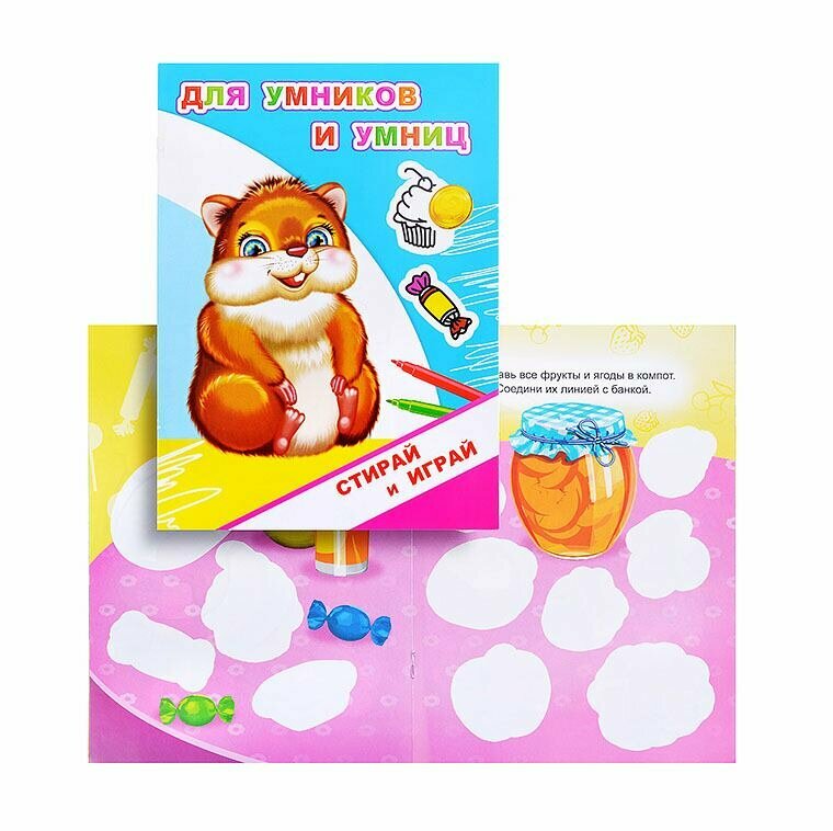 Раскраска-невидимка Леда "Для умников"