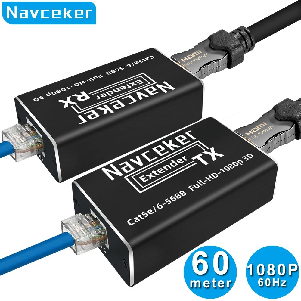 Navceker HDMI Extender 60м 1080P