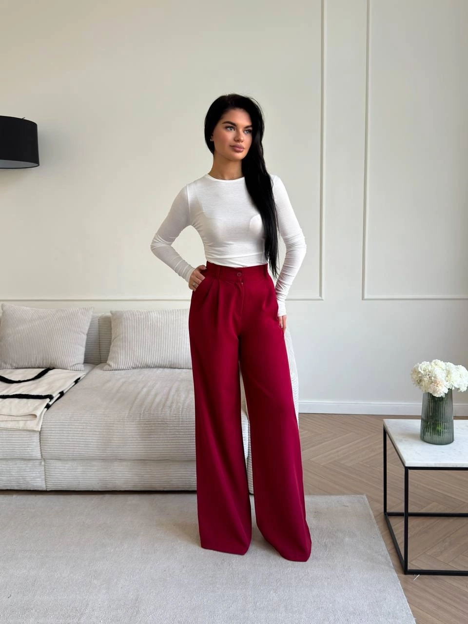 Брюки палаццо