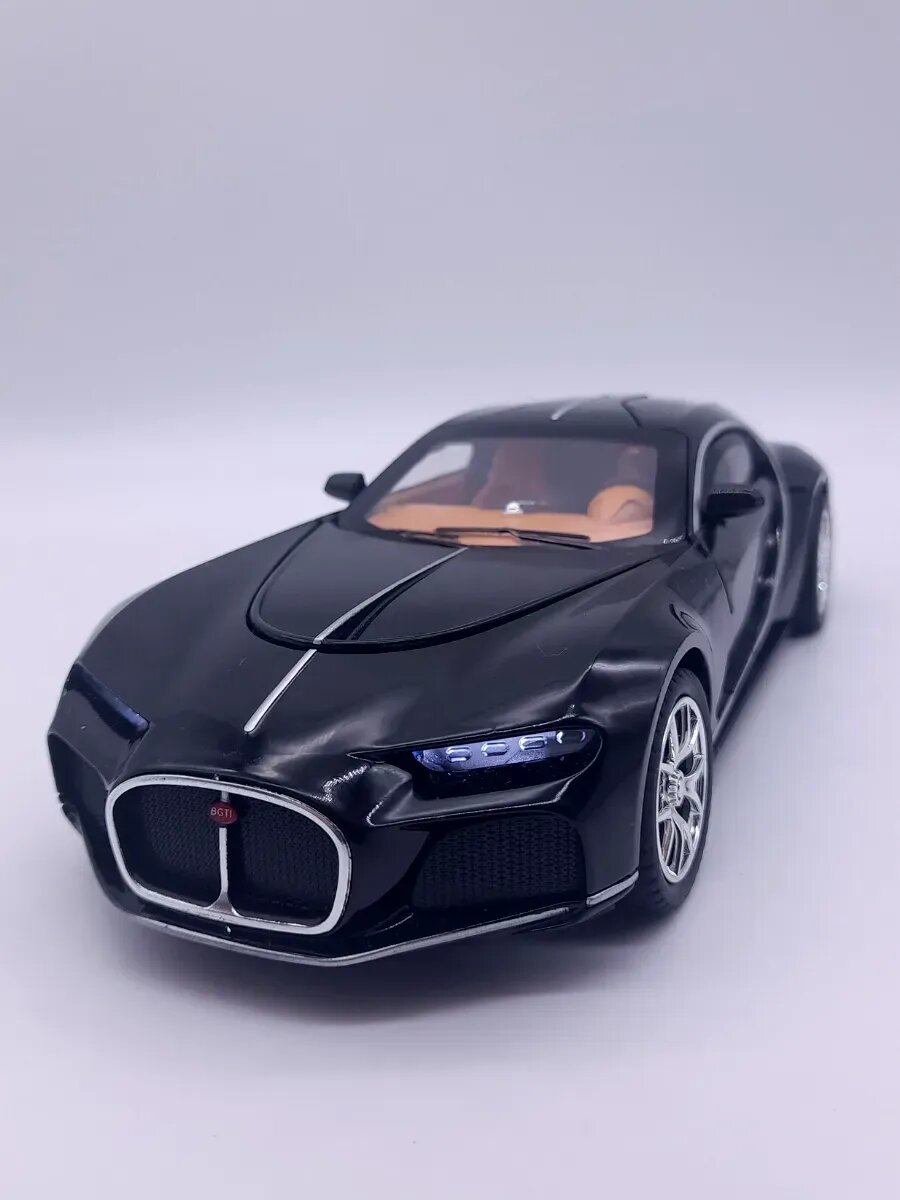 Машинка игрушка металлическая Bugatti Бугатти модель 1:24