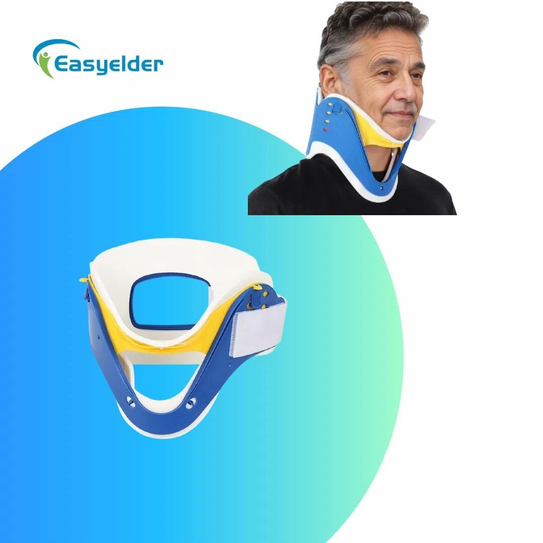 Easyelder Поддержка шеи, поддержка головы, шейный ортез, регулируемая защита шейного отдела позвоночника, боль в шейке матки