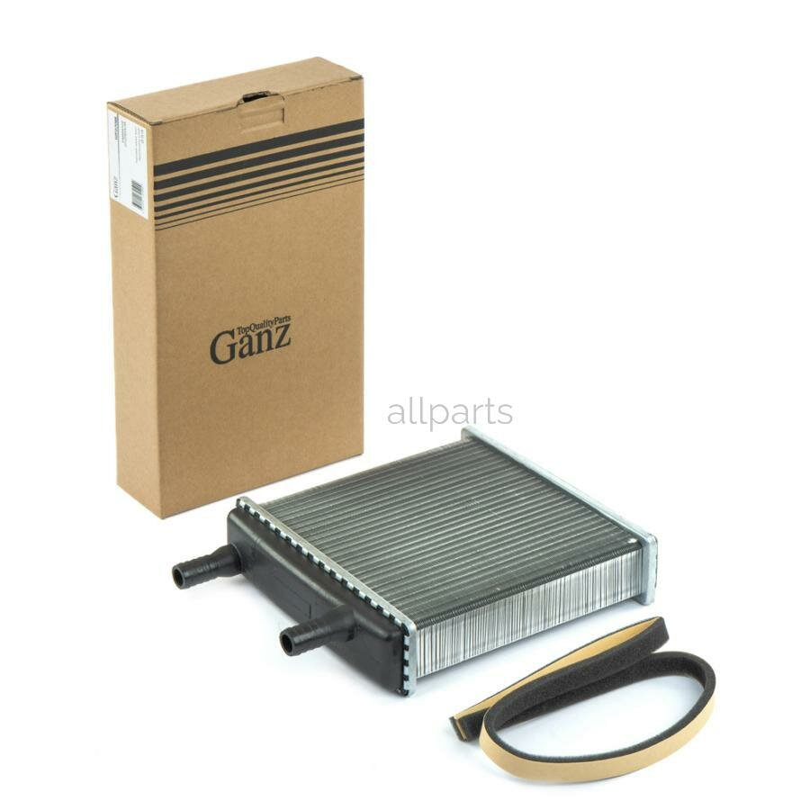 GANZ GIF07088 Радиатор отопителя (печки) 16 мм алюминиевый для ГАЗ-3302 до 2003г GANZ GIF07088