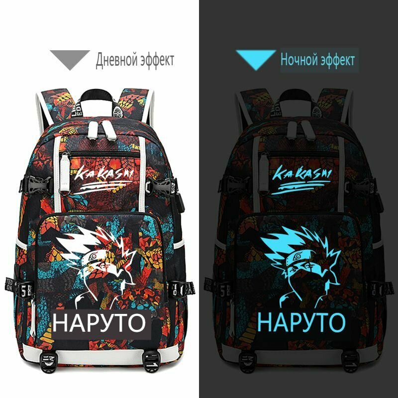 Аниме Рюкзак Наруто / NARUTO унисекс Арт подростковый школьный-JIANGYIN