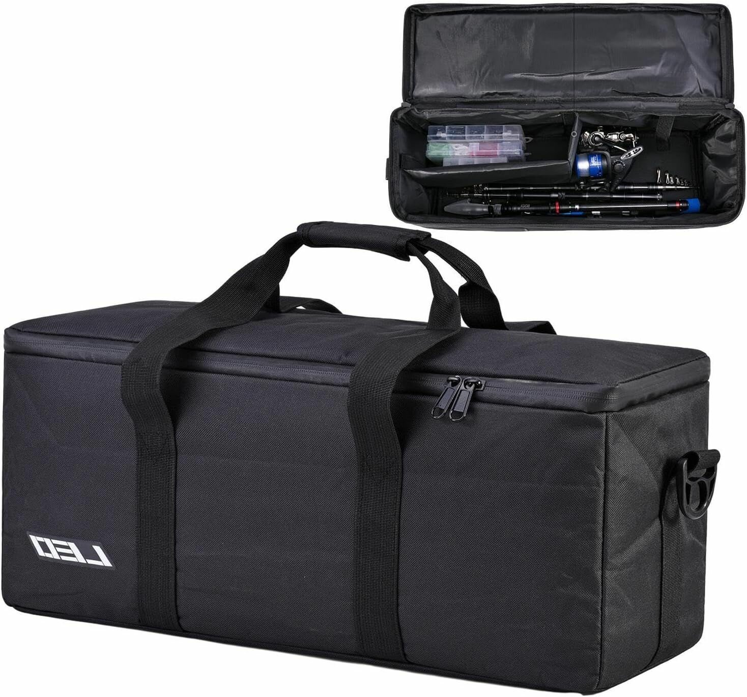 Рыболовная универсальная сумка-органайзер для снастей и катушек, грузил, кофр для аксессуаров рыбака