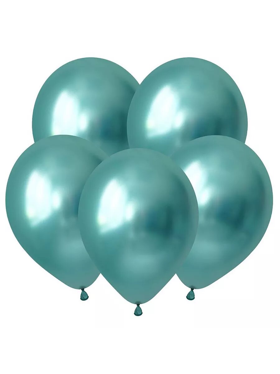 Зеленый, Зеркальные шары / Luster Green, латексный шар (12"/30 см ) 50 шт. / DECOBAL, Вьетнам