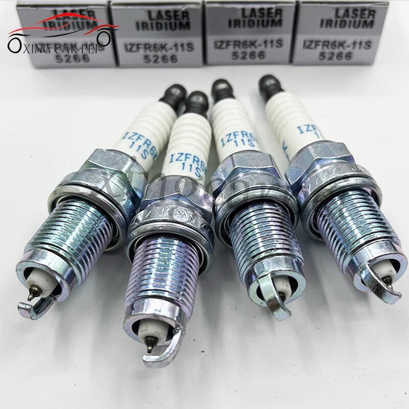 Новые 4 шт. иридиевые свечи зажигания IZFR6K-11S IZFR6K11S 5266 IZFR6K-11 IZFR6K-11NS 9807B-561BW IK20L SKJ20DR-M11S XP5224 Z275