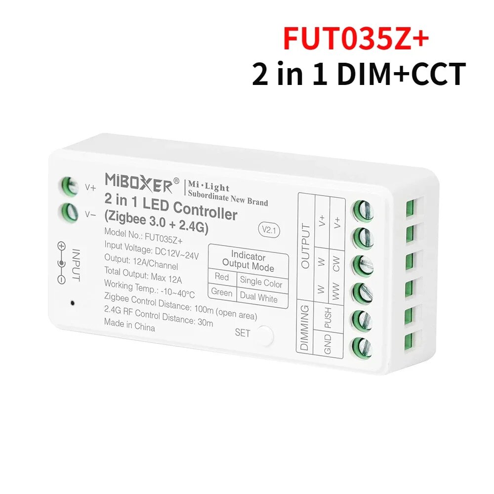RGB-контроллер MiBOXER FUT035Z/FUT037Z Zigbee 3.0 FUT035Z 2in1