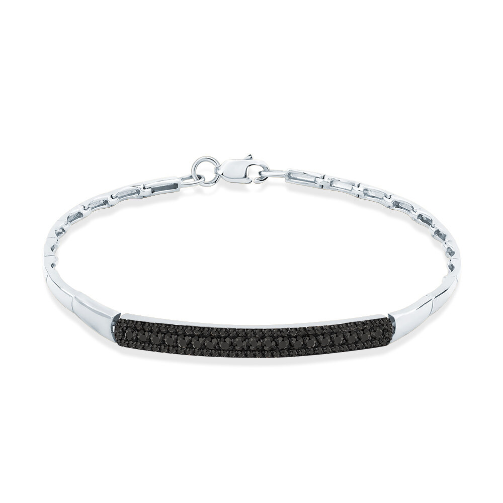 Браслет, белое золото, 585 проба, бриллиант