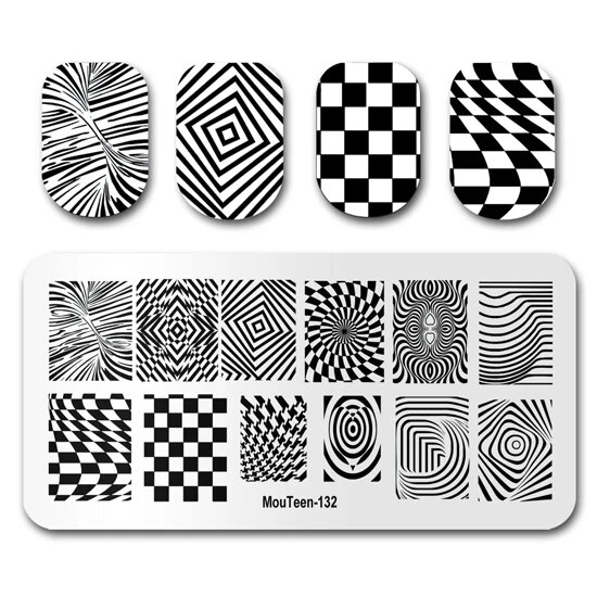 Штамп для ногтей MouTeen034 Ведьма Волшебник Хэллоуин MouTeen132