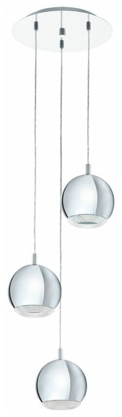 Потолочный светильник EGLO Conessa 95913, GU10, 9.9 Вт, кол-во ламп: 3 шт, 3 шт, цвет: хром