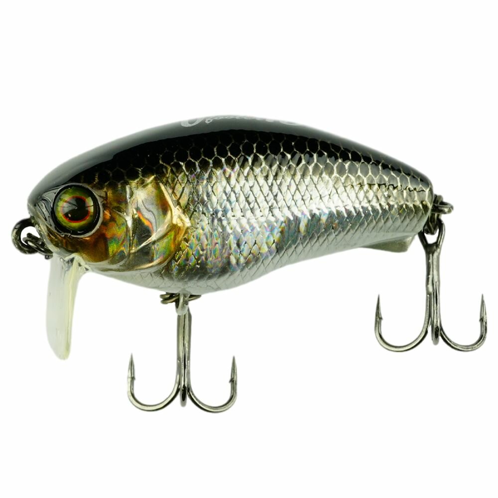 Воблер кренк на щуку/на головля/на судака/на окуня/на форель JACKALL Cherry 0 Footer 48 мм цв. hl silver & black