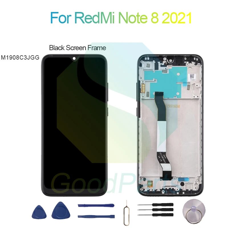 Дисплей в сборе для Redmi Note 8 2021, черный