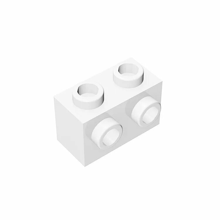 Белый кирпич LEGO 1x2