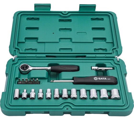 Набор торцевых головок SATA с принадлежностями, 1/4 21 предмет 09521
