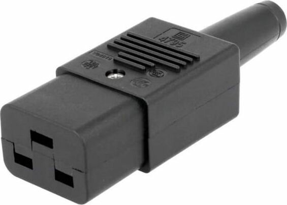 Разъем SCHURTER 4795.0000 Разъем: питания AC вилка "мама" 16А 250ВAC IEC 60320 C19 (J) 1шт